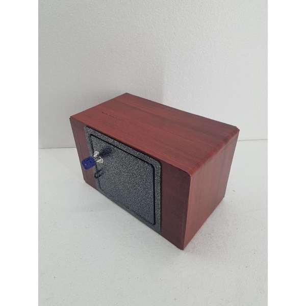 RECTANGULAR-RED WOOD Alkansya Vault & Multipurpose Safety Box (Classic ...