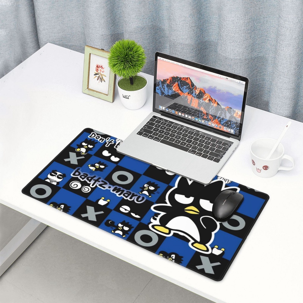 Sanrio Badtz Maru 40x75cm Large Printed Mouse Pad, Non-Slip Rubber Base ...