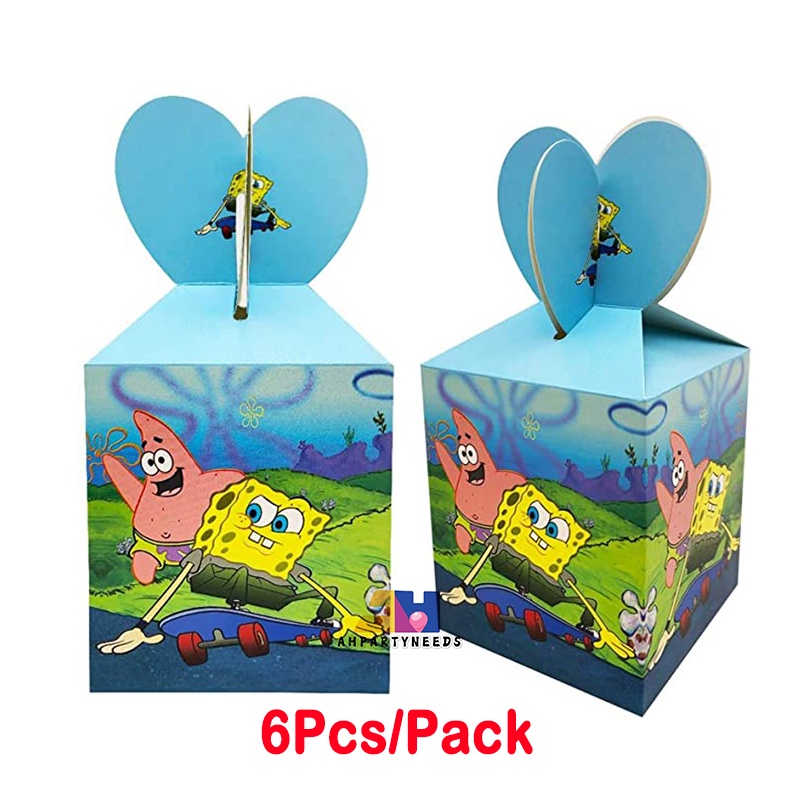 6pcs Cartoon Creative Candy Box Kids Birthday Party Decoration Favors ...