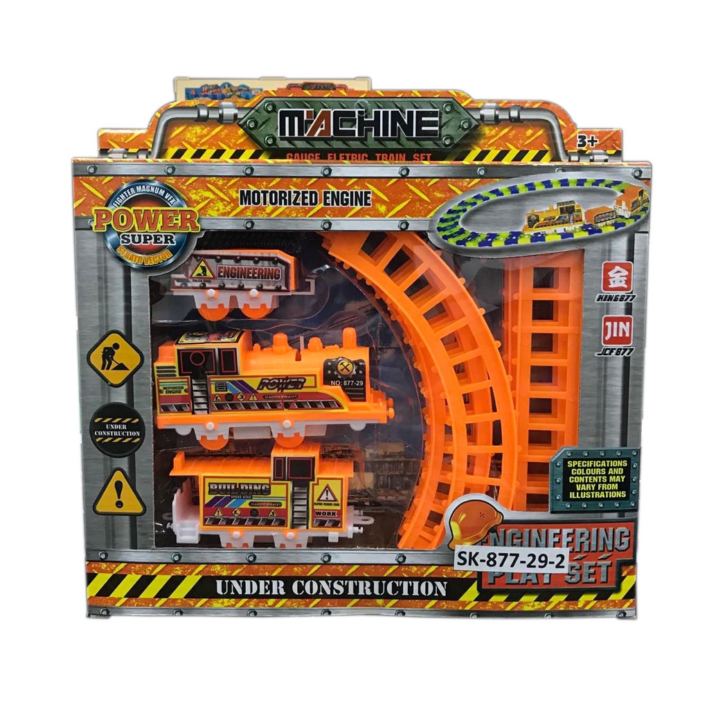 Plastic Electric Train Set for Kids with Track Set Battery Operated ...