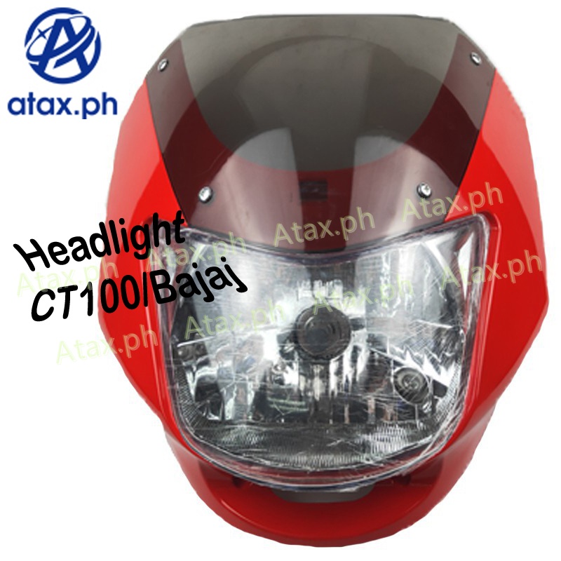 Kawasaki Bajaj CT100 Headlight Assembly Motorcycle Head Light Lens Set ...