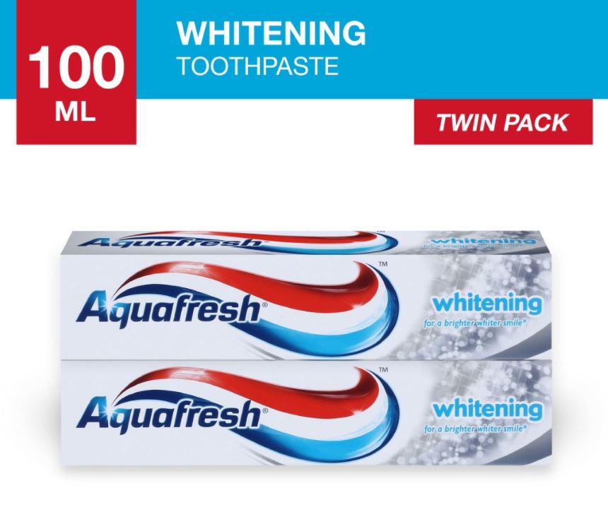 Aquafresh Whitening Toothpaste 100ml [Twin Pack] | Shopee Philippines