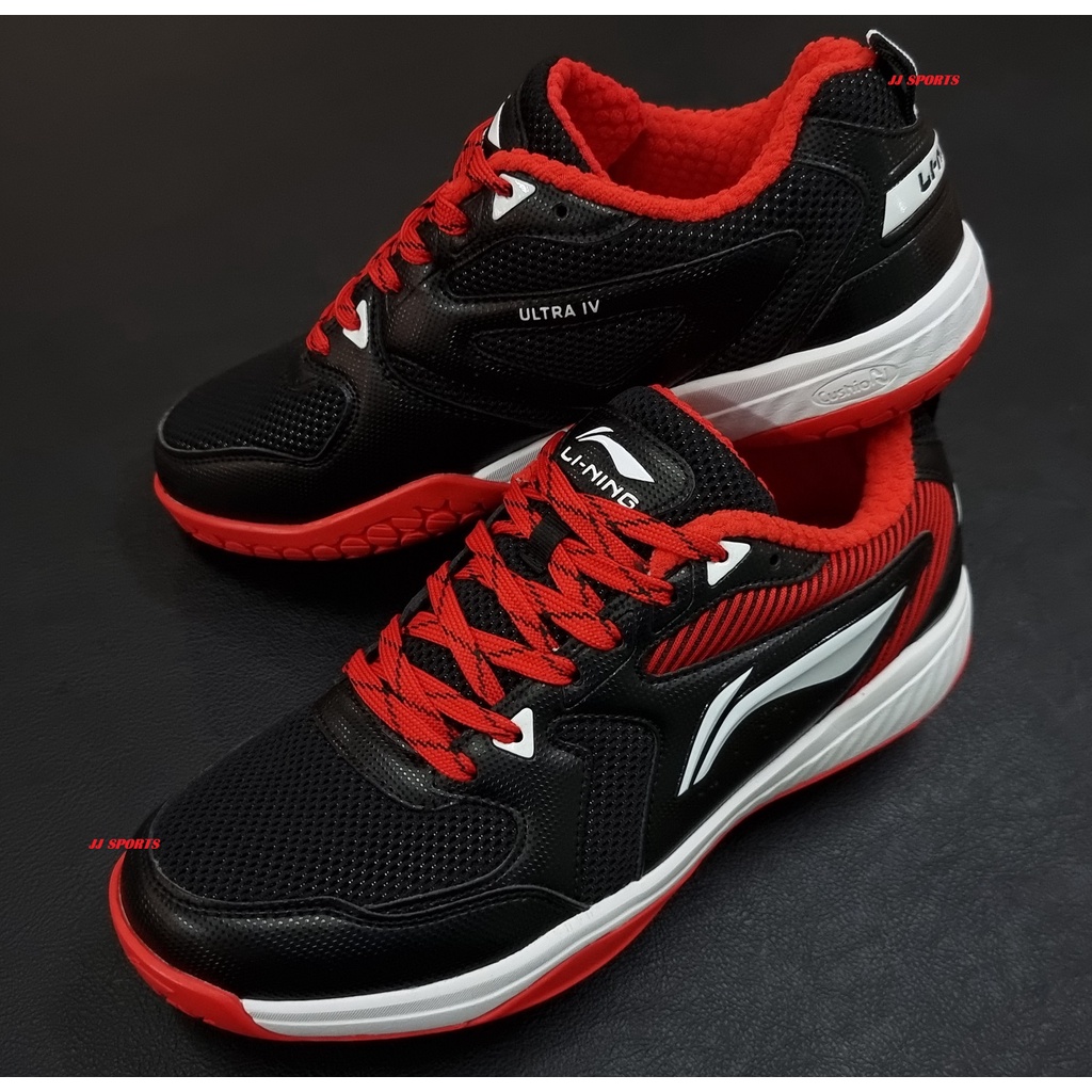 LI-NING BADMINTON SHOES ULTRA IV BLACK RED | Shopee Philippines