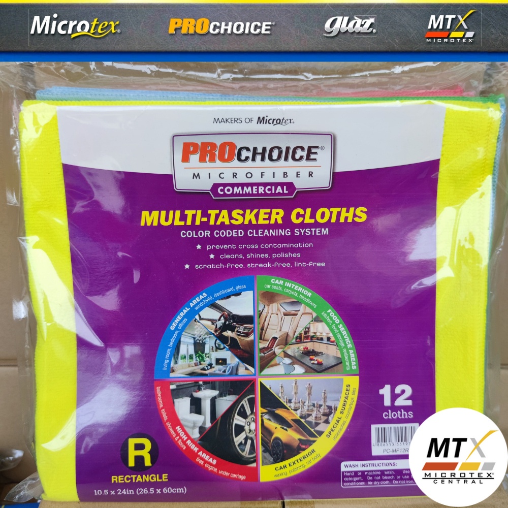 Microtex MTX Microfiber cloth Prochoice Multi tasker 12 pcs | Shopee ...