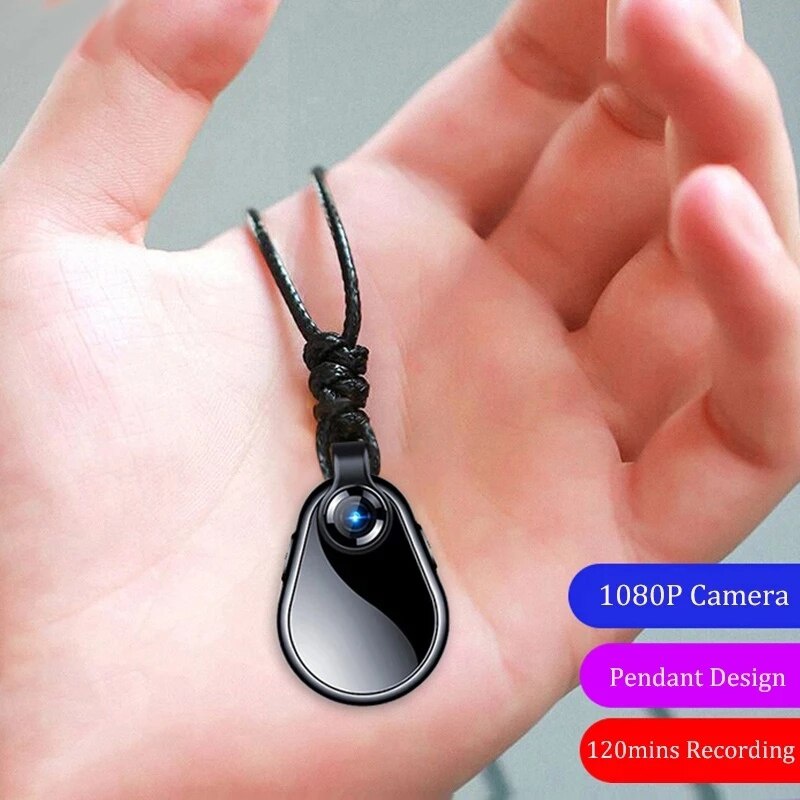 Small 1080P Micro Cam Secret Wearable Mini spy Camera Espia Video Voice ...
