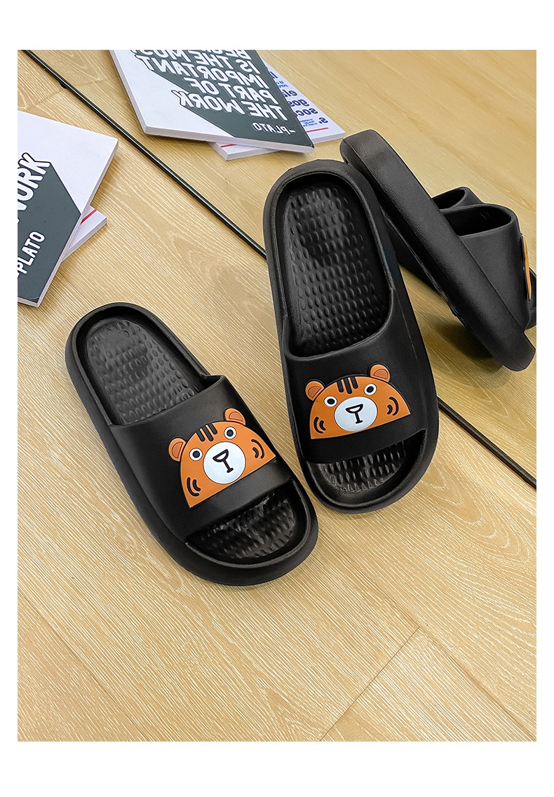 URBANPIPE Black House Slippers For Men Soft Thick Bottom Non-Slip ...