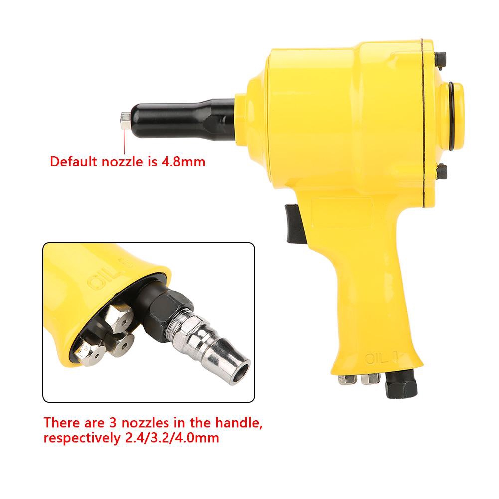 Pneumatic Air Hydraulic Rivet Gun Industrial Nail Riveting Tool Air ...