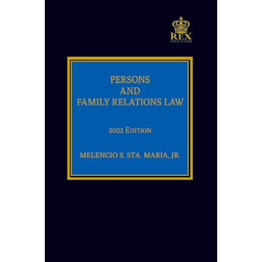 Persons and Family Relations Law (Cloth Bound) by Dean Melencio S. Sta ...
