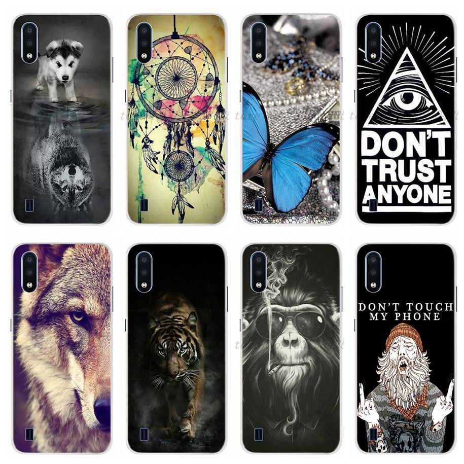 Samsung Galaxy A01 A11 A01Core Case TPU Silicone Printed Cases Cool Animals Pattern Phone Casing ...