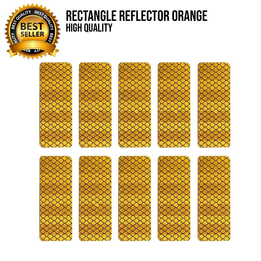 3D Reflector Rectangle Sign Sticker (10pcs/pack) / Self-adhesive ...