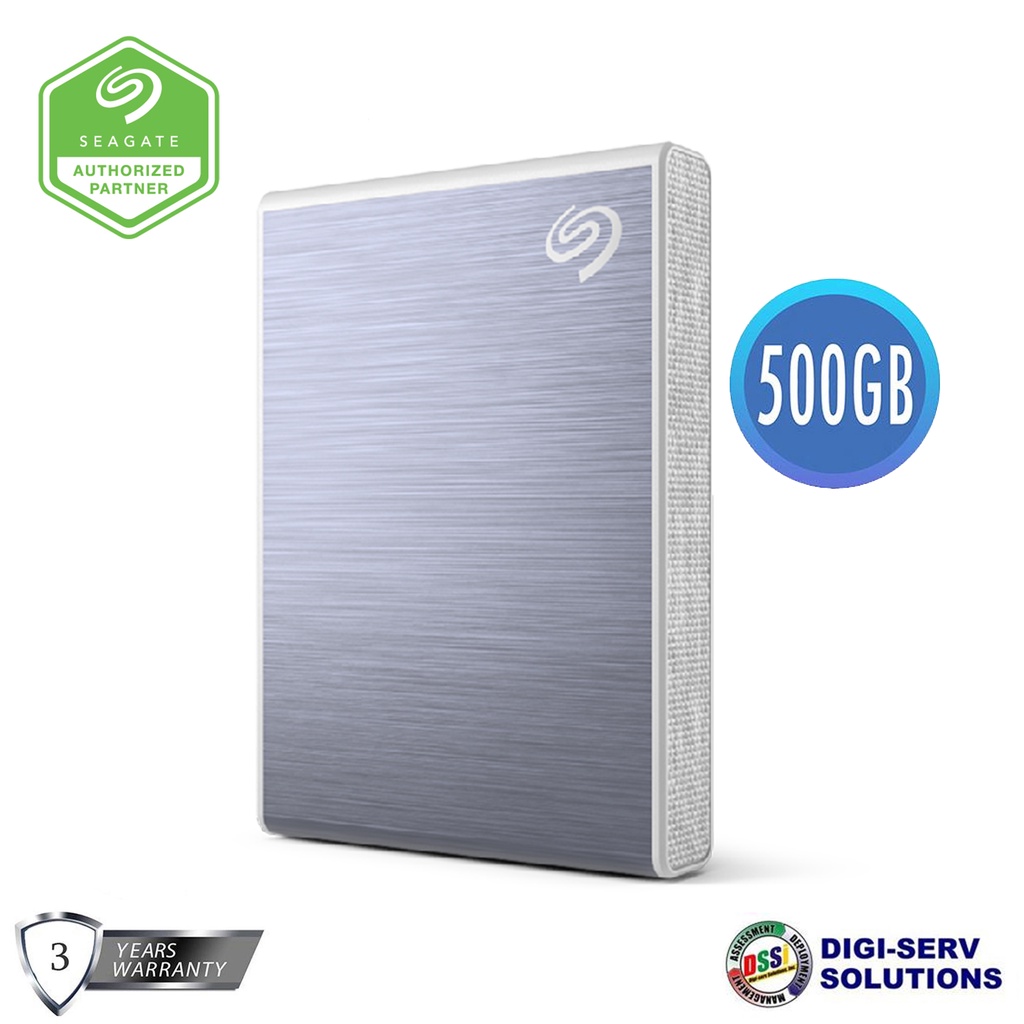 Seagate One Touch SSD 500GB (Blue) External Portable SSD USB 3.2 Gen 2 ...