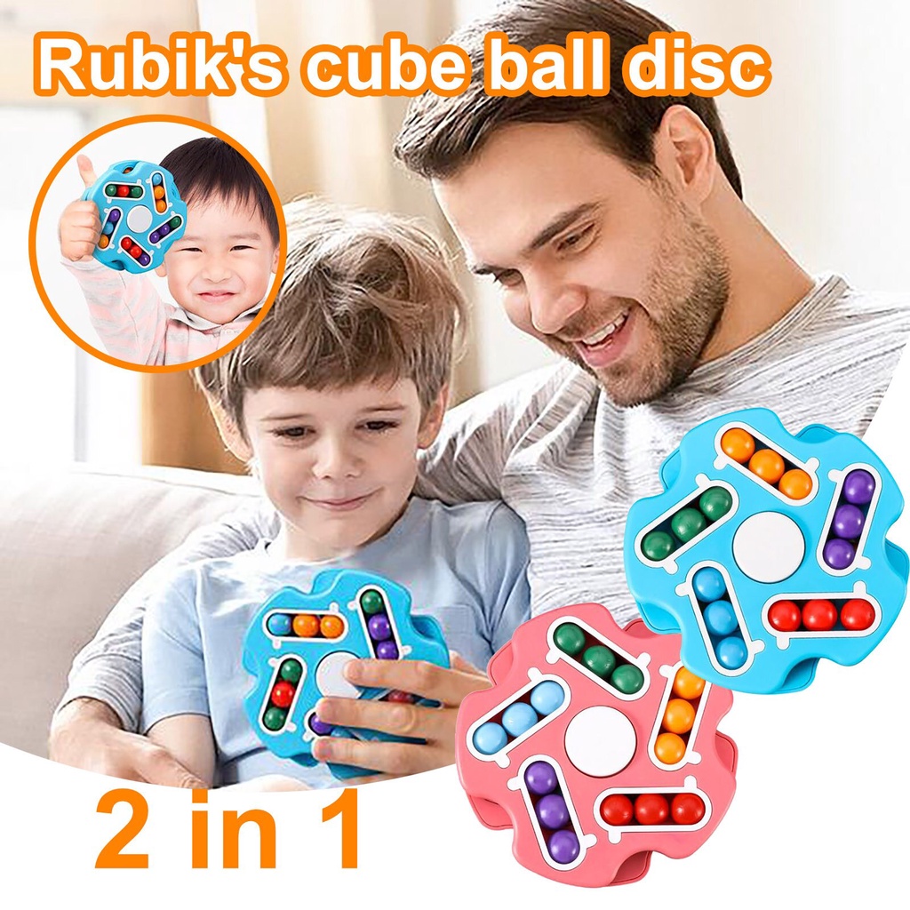 Magic Bean Rotating Magic Toy Double-Sided Playable Circular Rotating ...
