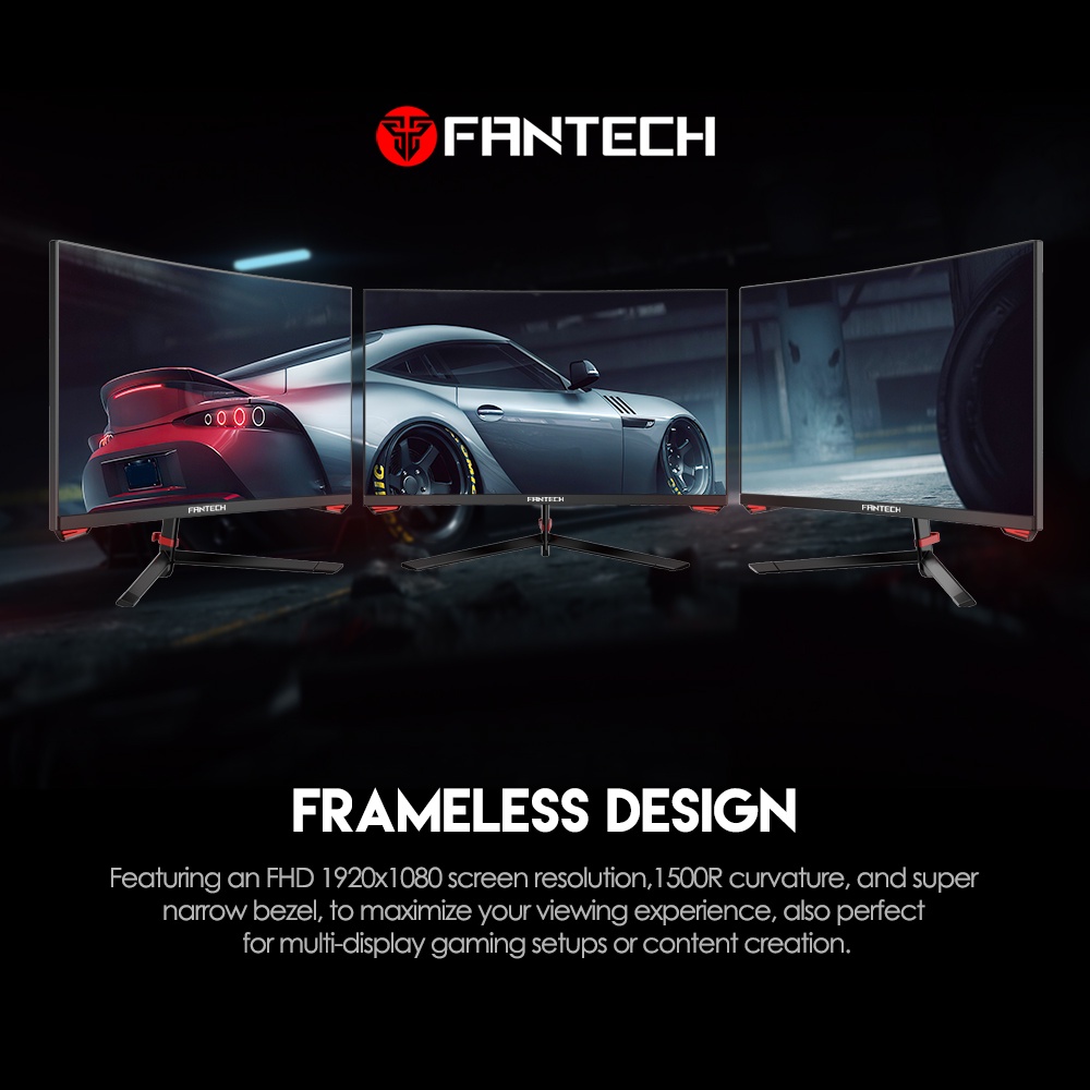 Fantech Chimera GM241AC Gaming Monitor 24 inch Frameless Design PC ...