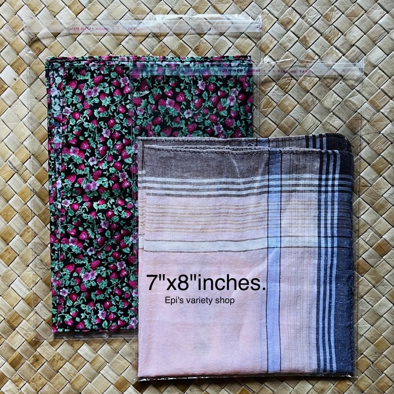 handkerchief/panyo clear packaging with adhesive 100pcs/pack | Shopee ...