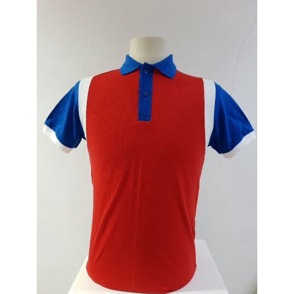 Unisex Tricolor Polo Shirt | Shopee Philippines