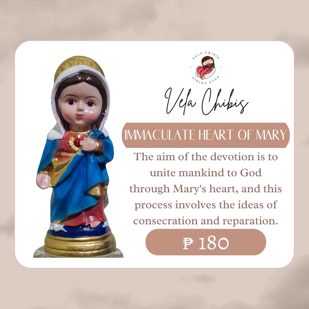 Immaculate Heart of Mary Chibi Image / Chibi Saint | Shopee Philippines