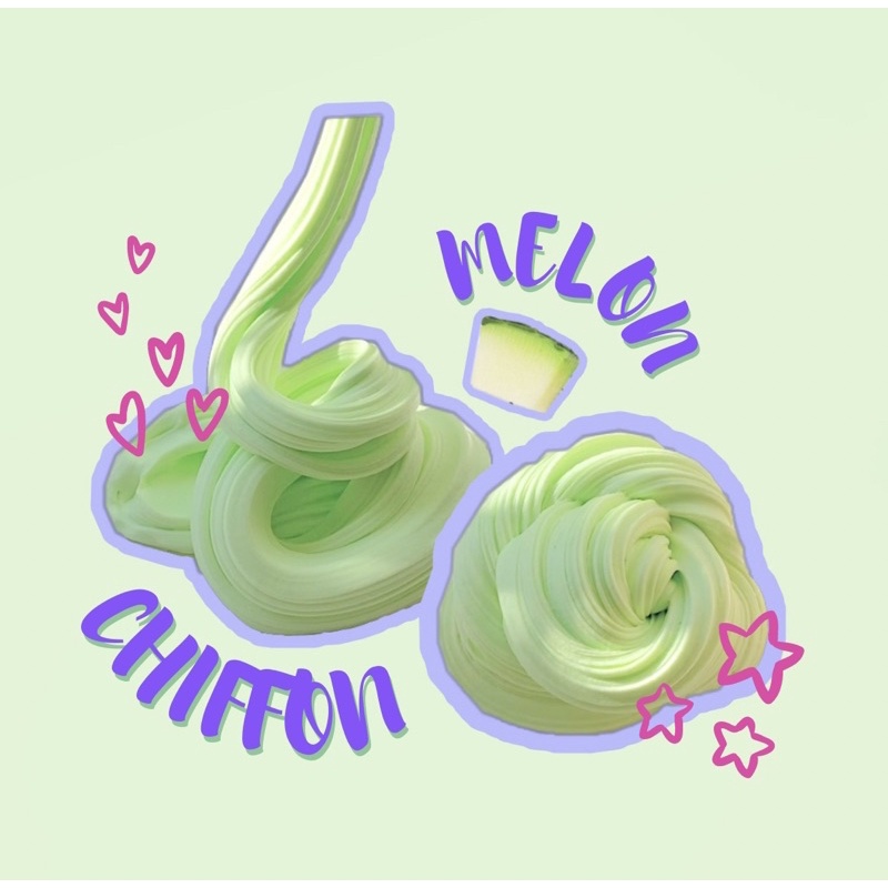MELON CHIFFON (Butter Slime) Butter slime, clay slime, slime toy with ...