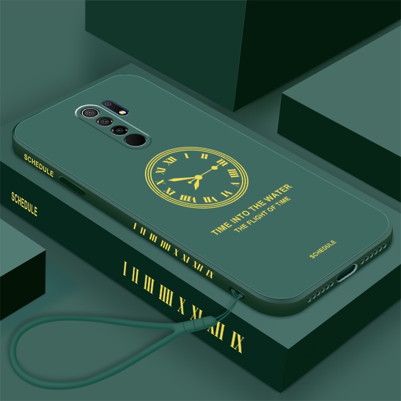 oppo a9 2020 a5 2020 Case Silicone TPU Soft Shell Simple Clock Straight ...