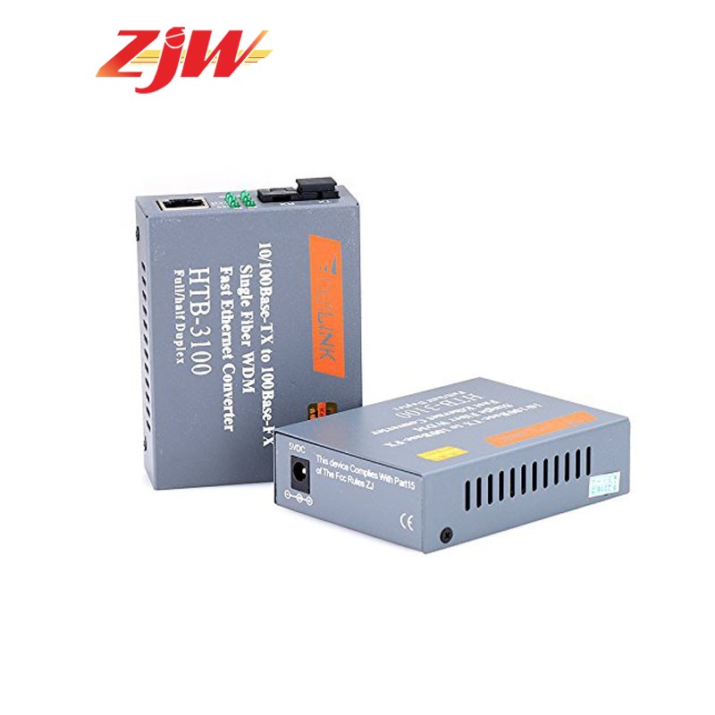 HTB-3100 Media Converter Netlink Fiber Transceiver Fiber Converter 20km ...