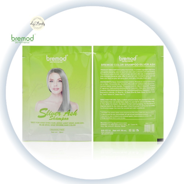 Bremod Performance Hair Purple Silver Ash Shampoo 30ml | Shopee Philippines