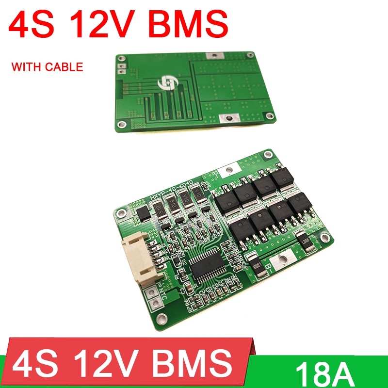 4S 12V 18A BMS W Balance LiFePO4 Lithium iron phosphate battery ...