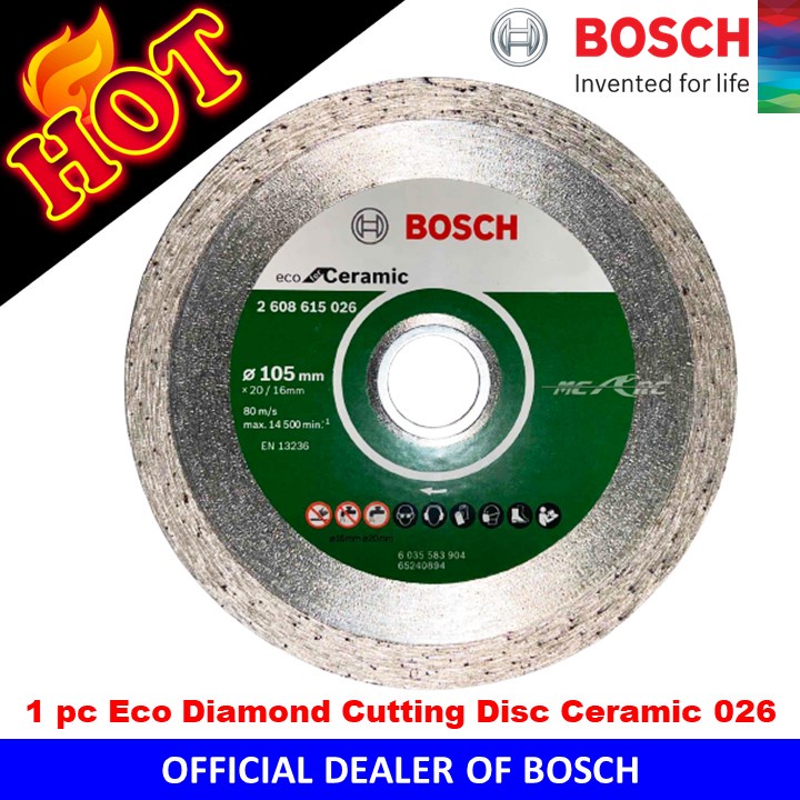 Bosch Eco for Diamond Cutting Disc Ceramic 026 | Shopee Philippines