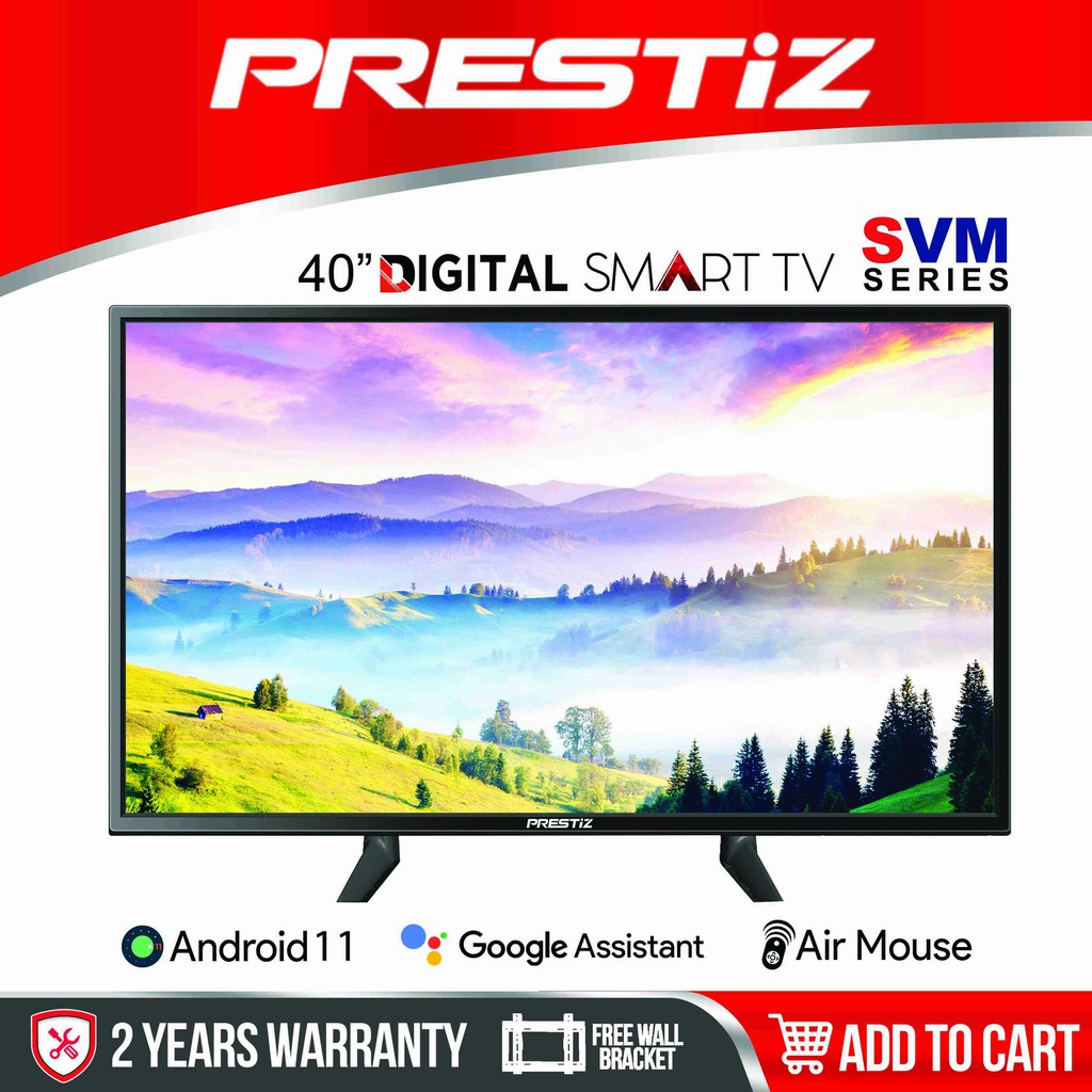 Prestiz 40" Android 11 Smart TV With Air Mouse, Voice Control and ...