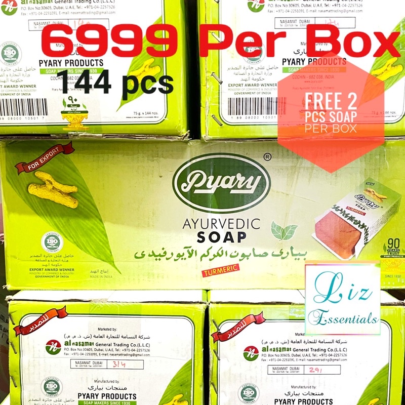🇮🇳Authentic Pyary Turmeric Soap (1 Box 144 Pcs) | Shopee Philippines