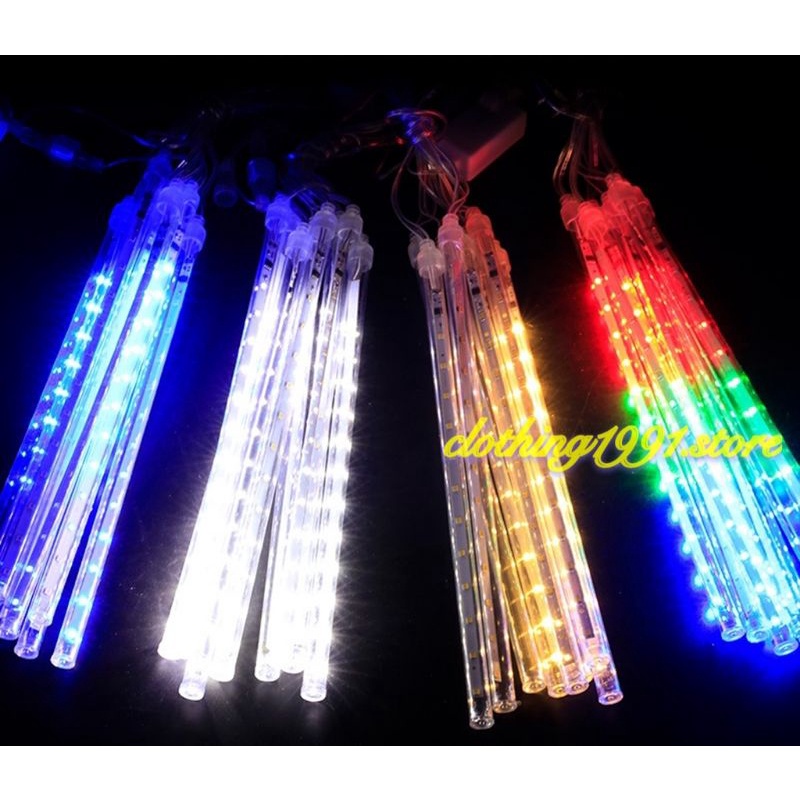 20CM/30CM/50CM/80CM 8in1 Meteor Shower Rain Light Tubes Christmas ...