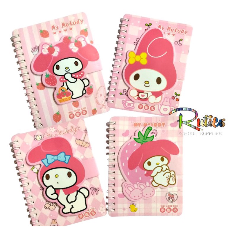 JAPANESE KUROMI AND MY MELODY NOTEBOOK WITH INSIDE PAGE DESIGN (WITH ...