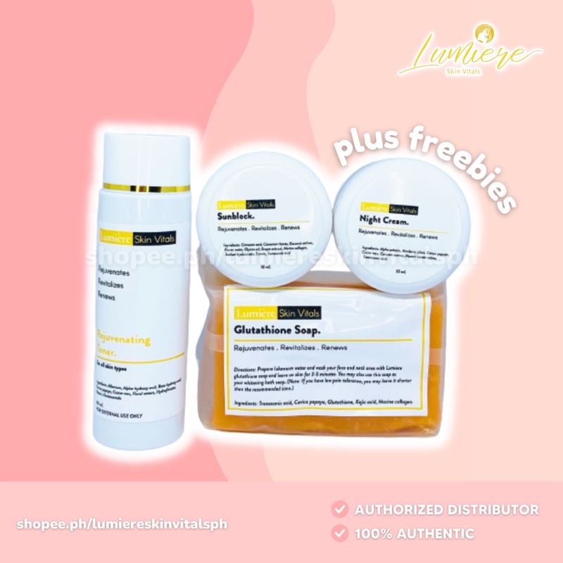 LUMIERE SKIN VITALS SET — 100% AUTHENTIC | ON HAND | Shopee Philippines