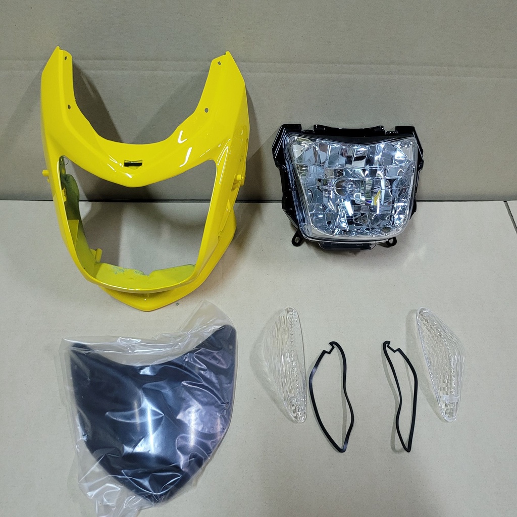 sonic Front Mask Model 2 Yellow With Headlights And Clear Turn Signal ...
