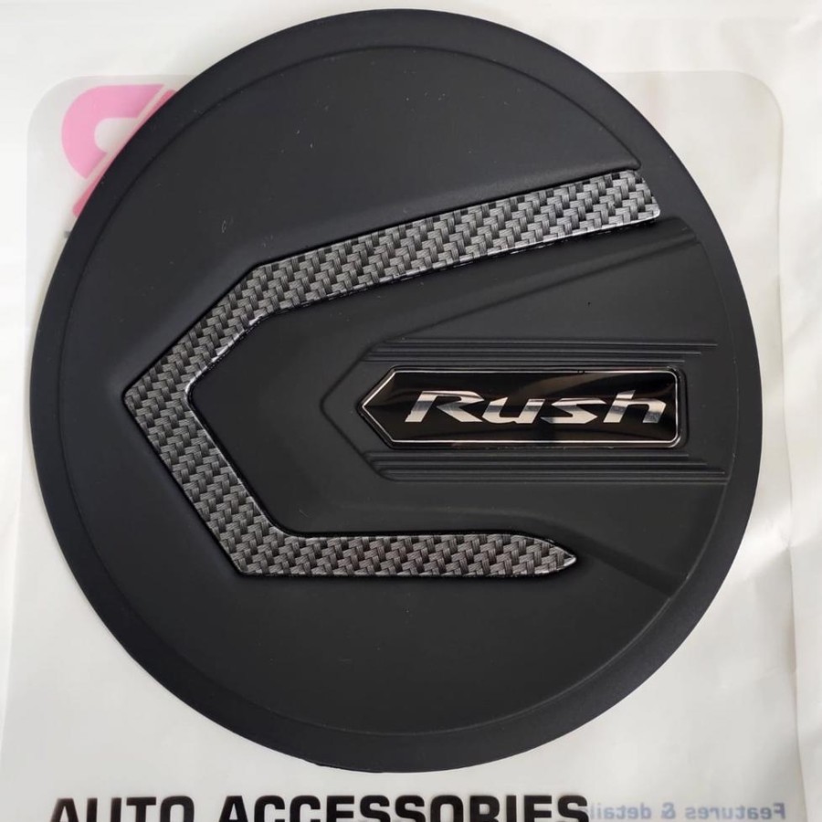 Racing Tank Cover Black Doff Lis Carbon All New Rush 2018 | Shopee ...