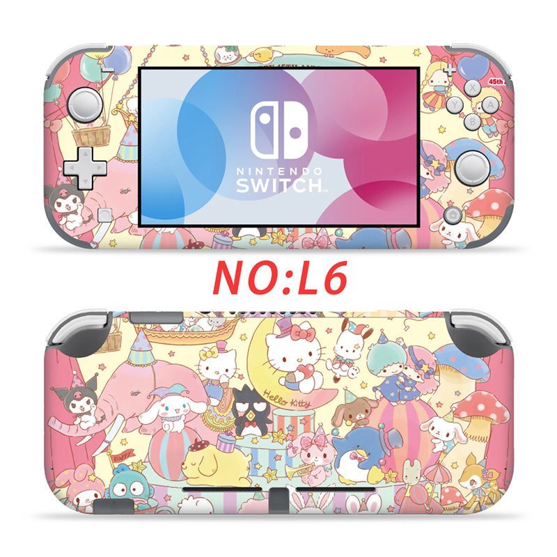 Switch Lite Skin Sticker Kawaii Cute Pattern Full Wrap Cover Protective ...