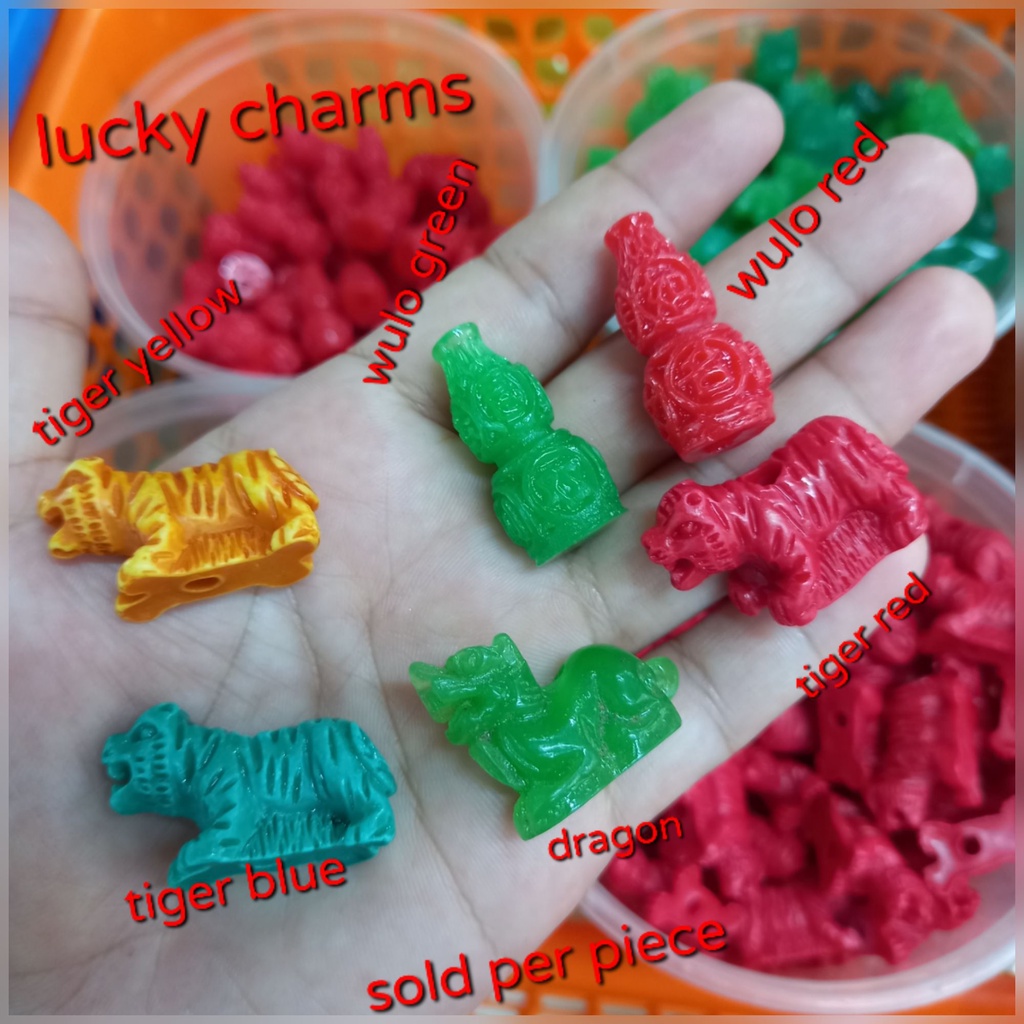 Lucky charms spacers sold per piece,,tiger,wulo,dragon | Shopee Philippines