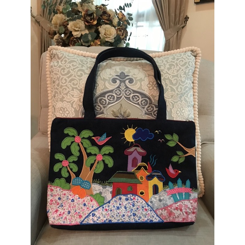 New Design Handbag/Totebag sulam (Bag Alamanda) | Shopee Philippines