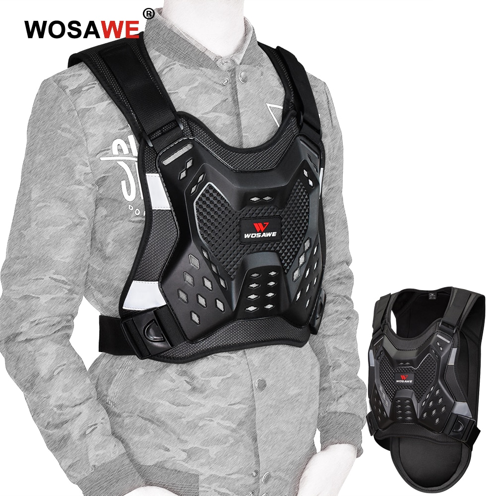 WOSAWE Motorcycle Armor Back Protector Adult Men Spine Chest Protection ...