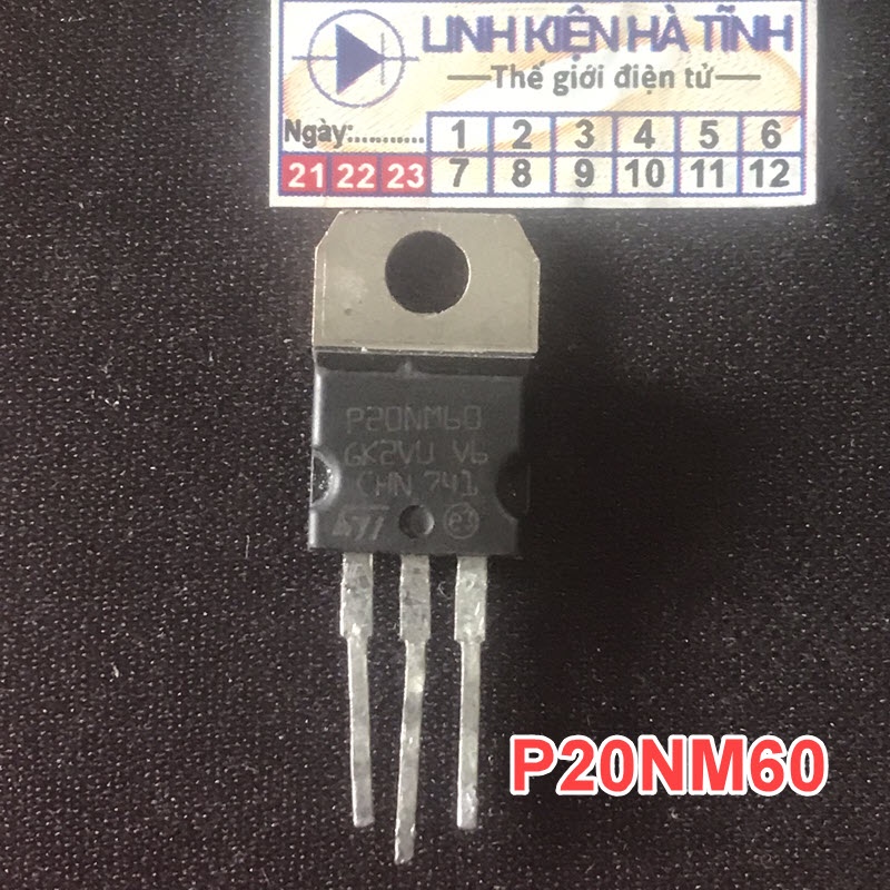 Mosfet N-CHANNEL STP20NM60 P20NM60 20NM60 20N60C3 20N60 disassemble | Shopee Philippines