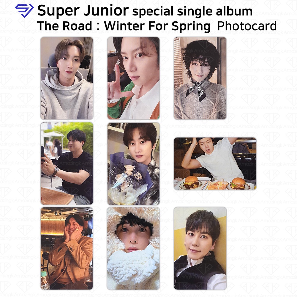 Super Junior Special Single Album The Road Winter For Spring Official Photocard KPOP K-POP ...