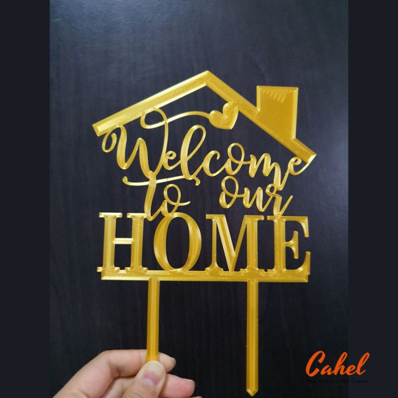 House Blessing Cake Topper Welcome To Our Home Cake Topper | Shopee ...