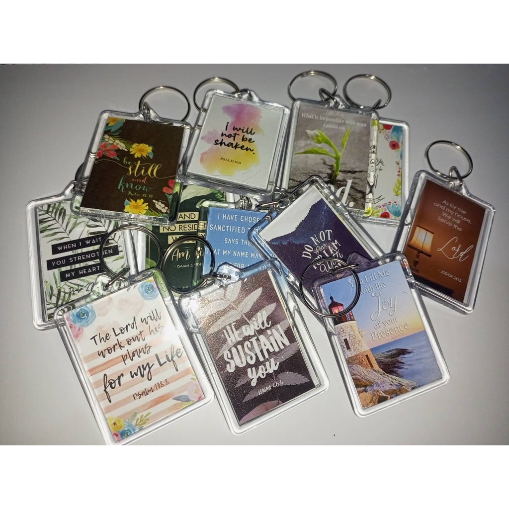 KEYCHAIN BIBLE VERSES ASSORTED WHOLESALE- 10PCS/30pcs/50pcs (AS LOW AS ...