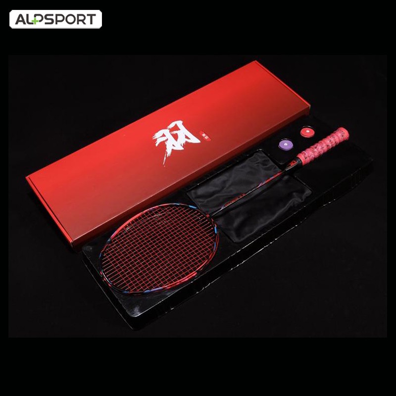 Alpsport Pf-Tfty 10u Max 35 Lbs Badminton Racket With Gift Box 100% ...