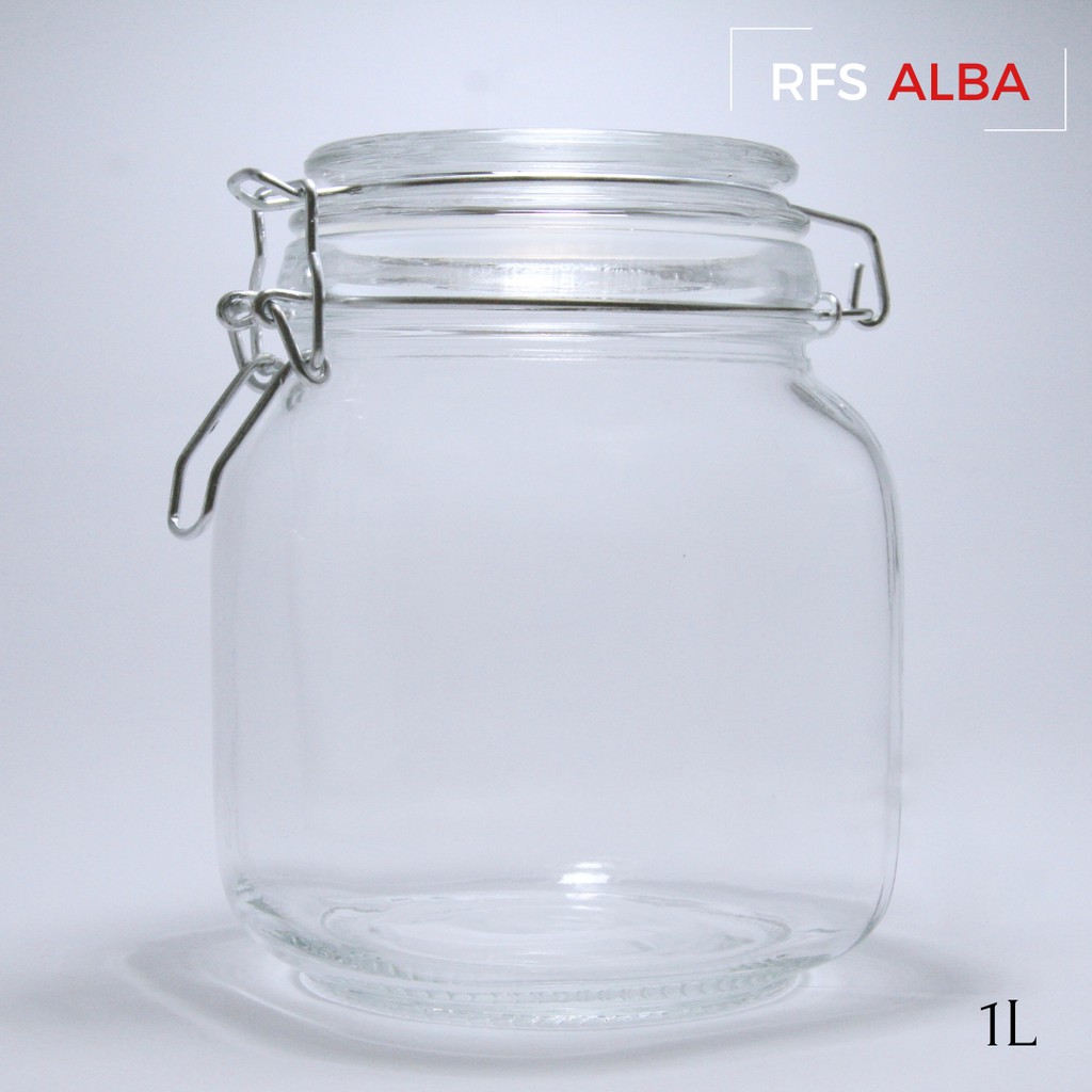 Square Airtight Glass Jar - 1Litre (High Quality) | Shopee Philippines