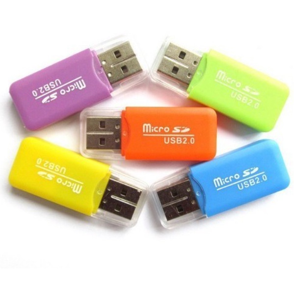 Portable High Speed USB 2.0 Micro SD T-Flash TF Memory Card Reader ...