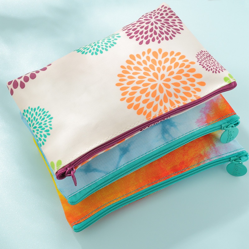 Organizer Pouch Bag in Printed and Colorful Canvas Waterproof Portable ...