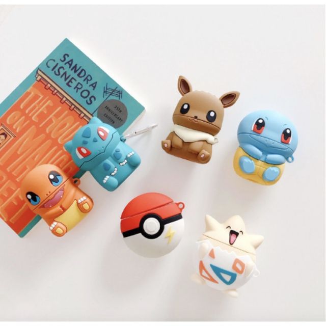 for Airpods 1 2 3 pro Case Pokemon Pikachu Eevee Squirtle Charmander ...