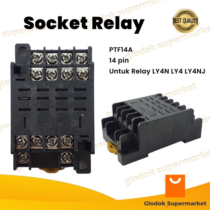 Socket Relay LY4 14 Pin Socket Riley LY4N 14p PTF14A | Shopee Philippines