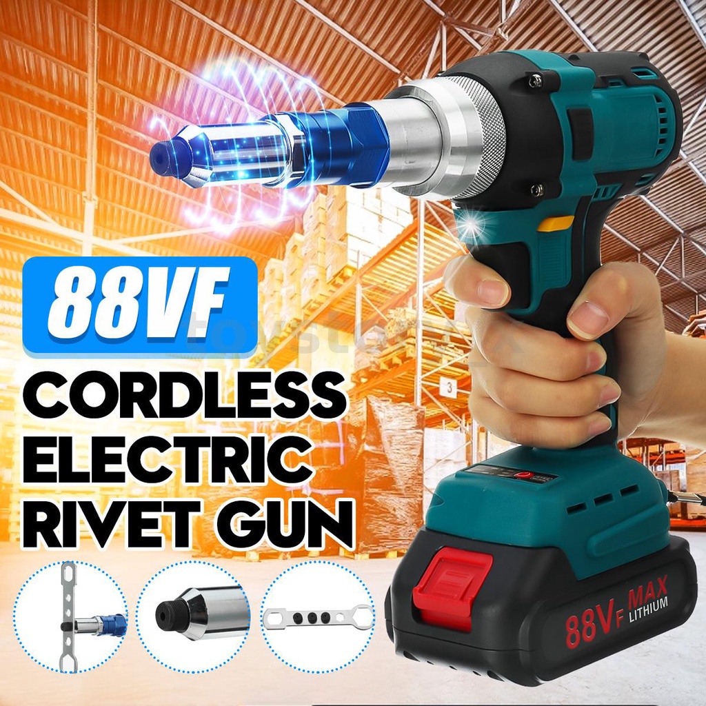 88VF 2/1/0 Battery Brushess Cordless Rivet Riveter Automatic Riveting ...