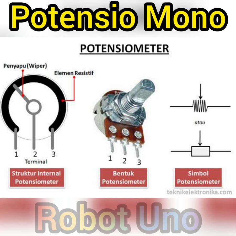 Potentio Mono Linear Potentiometer Potentio Meter Variable Resistor ...