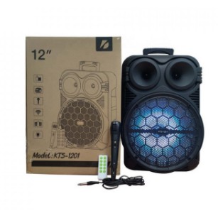 NEW KTS 1201 12INCHES WIRELESS BLUETOOTH SPEAKER SUPER BASS LED BIG ...